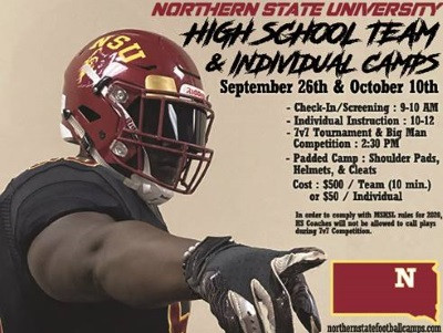 Northern State University Football Camps